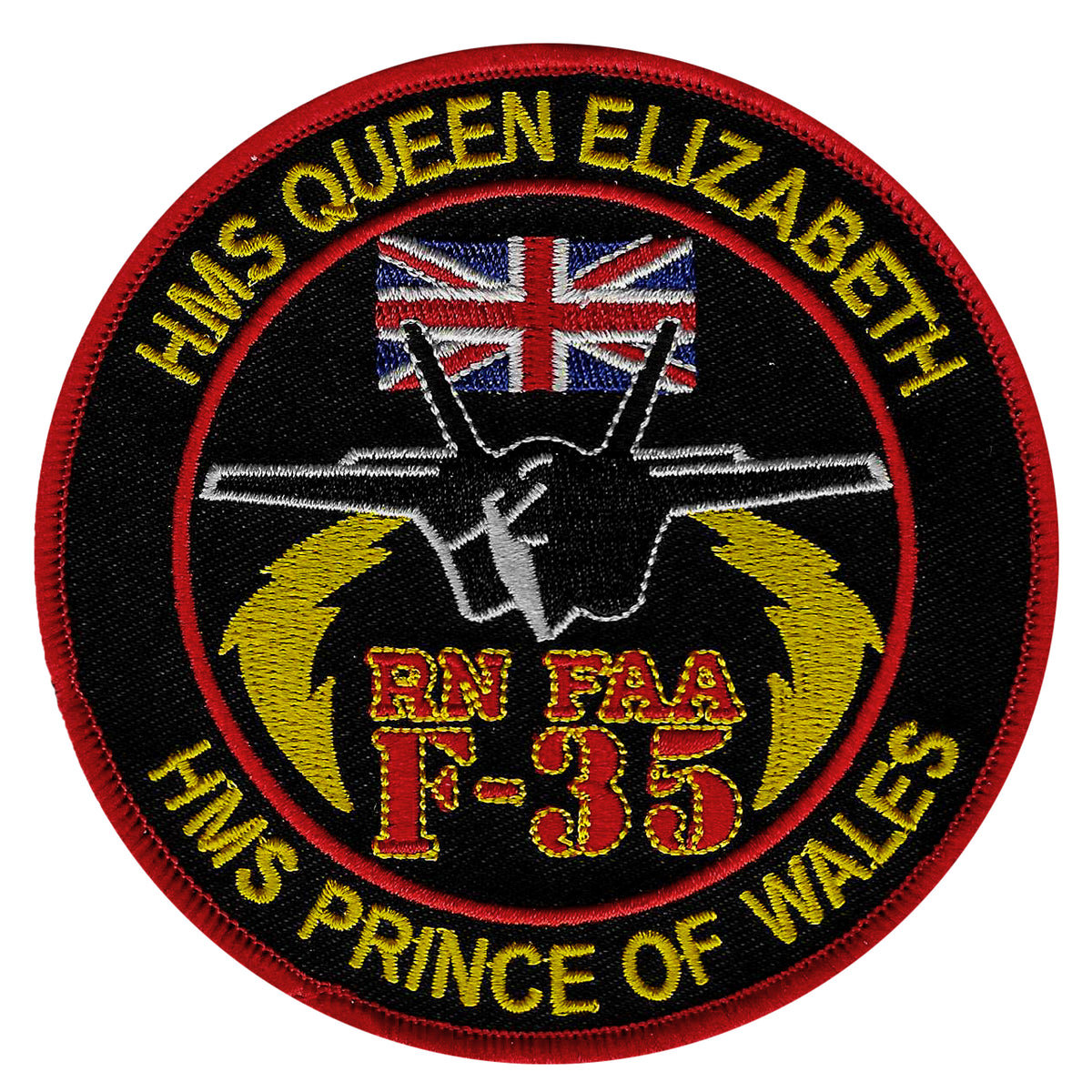 Queen Elizabeth, Prince of Wales and F-35 patch badge – Navy Wings ...