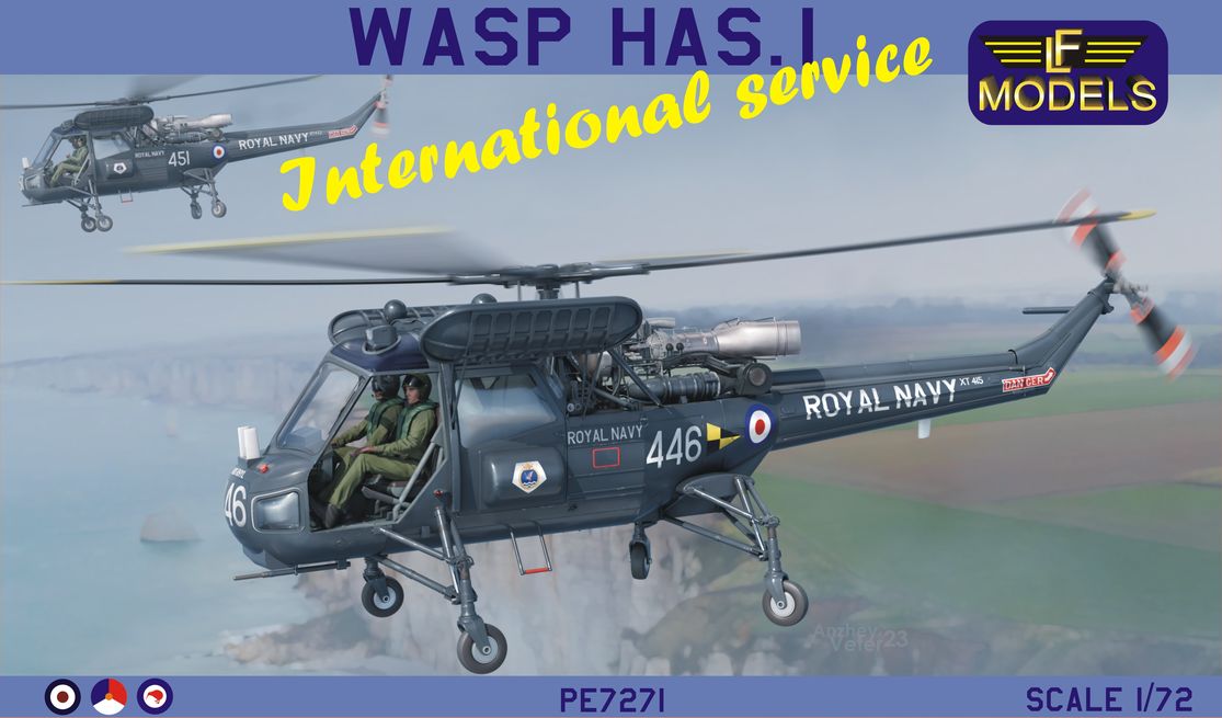 Wasp HAS.1 International Service Royal Navy Plastic Kit Scale:1/72 ...