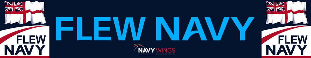 Fly & Flew Navy Car Window Stickers (Pair) – Navy Wings Flight Store