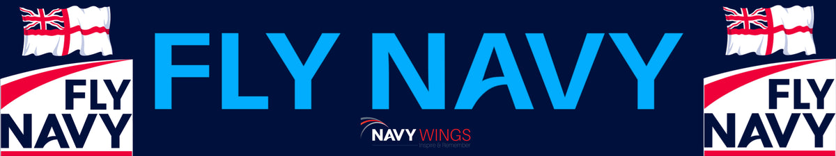 Fly & Flew Navy Car Window Stickers (Pair) – Navy Wings Flight Store