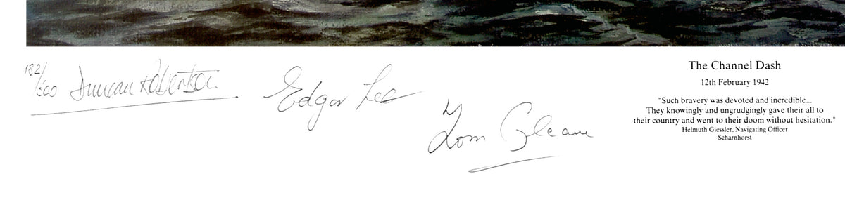 Channel Dash Limited edition print signed by WWII Veterans – Navy Wings ...