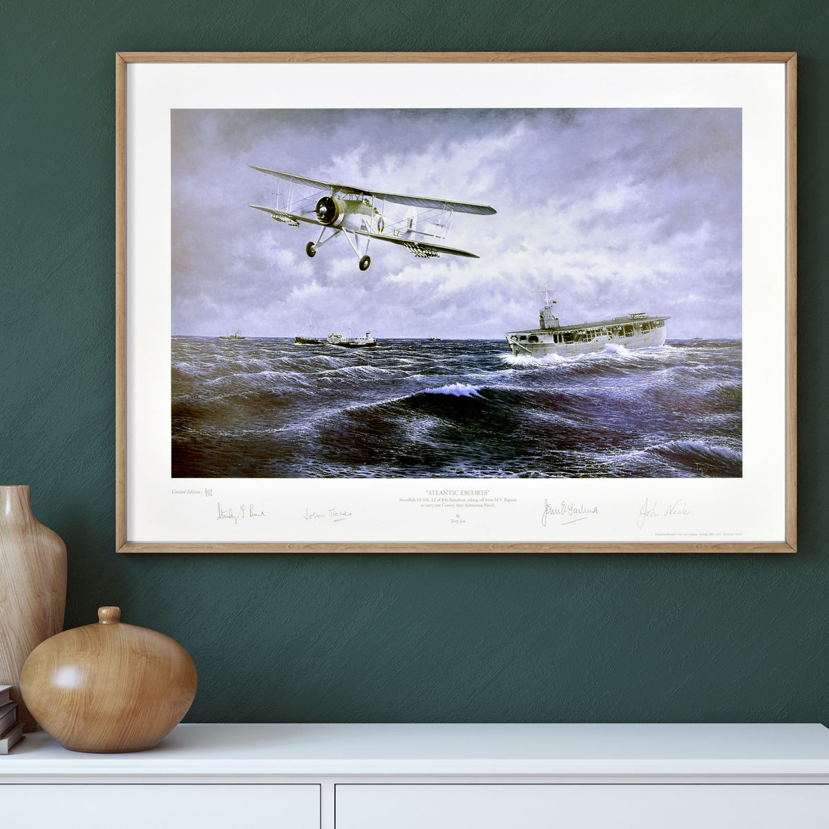 Atlantic Escorts - Signed by WWII Swordfish crew - Limited Edition ...