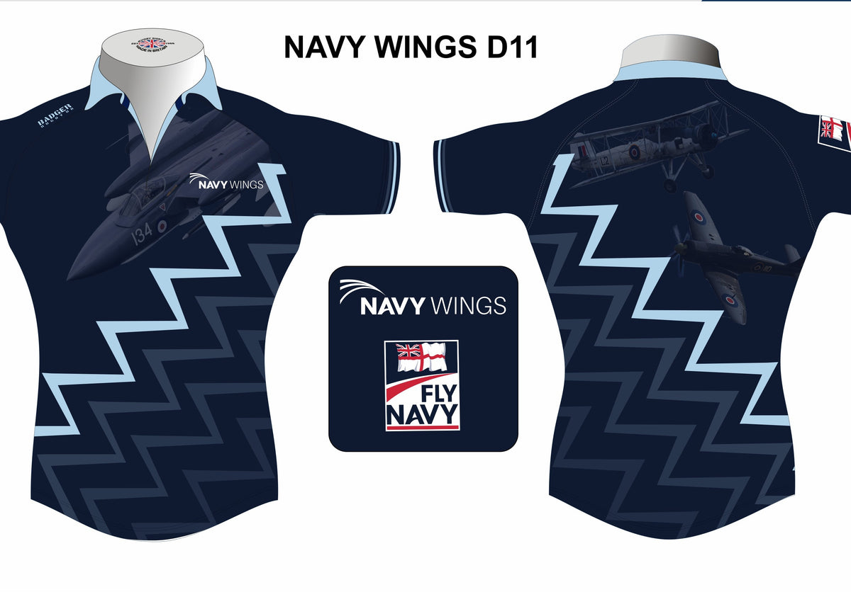 'Navy Wings' Ladies ZigZag Rugby Shirts, featuring Sea Vixen, Swordfis ...